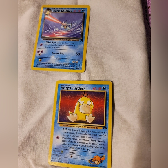 Toys | Pokemon Mistys Psyduck And Dark Golduck | Poshmark